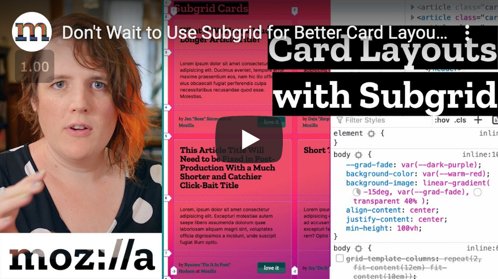 Faster Layouts With Css Grid And Subgrid Mozilla Hacks The Web Developer Blog